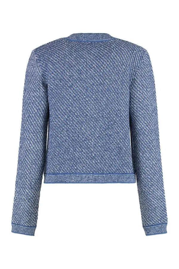 Gucci Fine Knit Crewneck Cardigan
