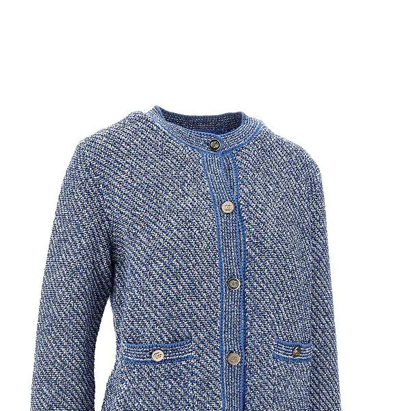 Gucci Fine Knit Crewneck Cardigan