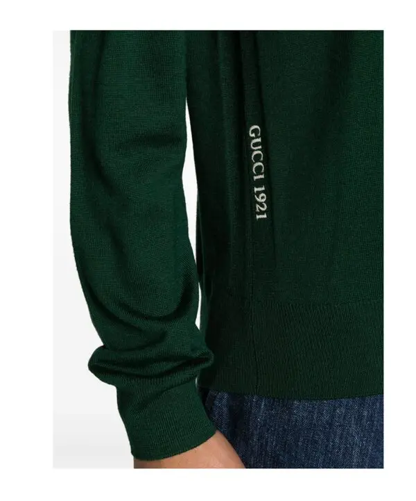 Gucci Embroidered Knit Sweater
