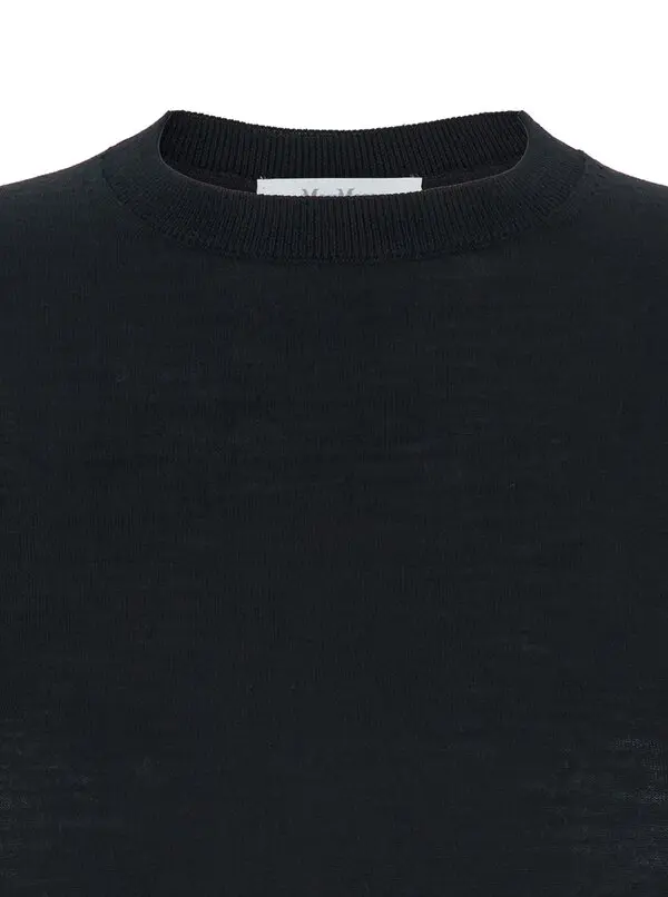 Max Mara Gerico Short-sleeved Knitted Jumper - Black