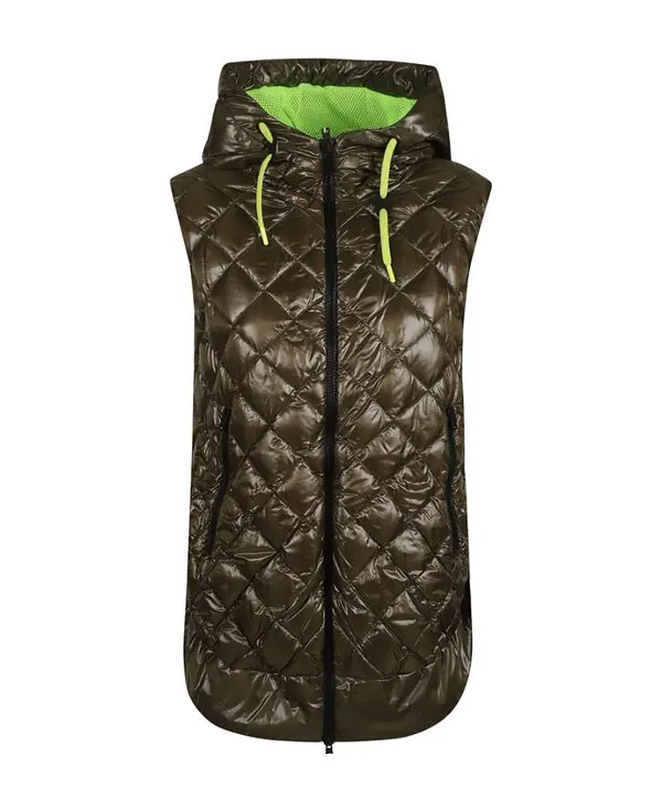 Herno Quilted Sleeveless Hooded Coat