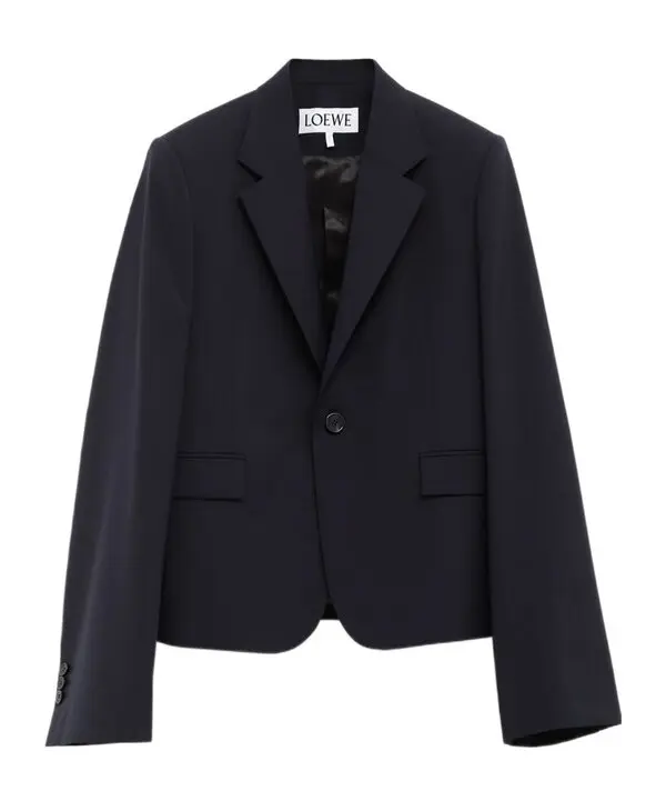 Loewe Single-breasted Tailored Blazer - Black