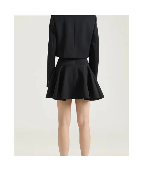 Givenchy Ruffled Wool Mini Skirt