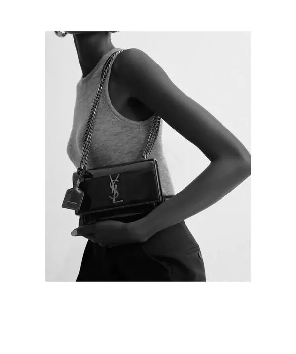 Saint Laurent Small Shoulder Bag - Deep Beige