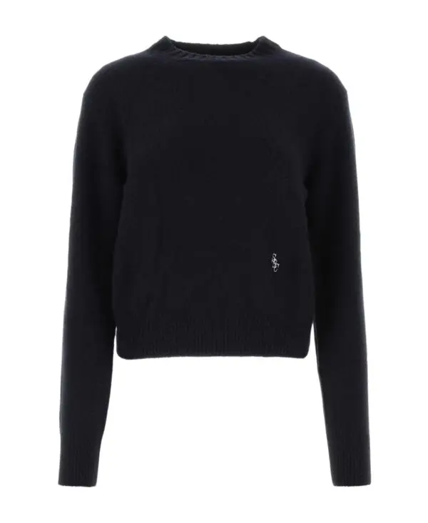 SPORTY  RICH Sporty & Rich Cashmere Jumper With Embroidered Logo