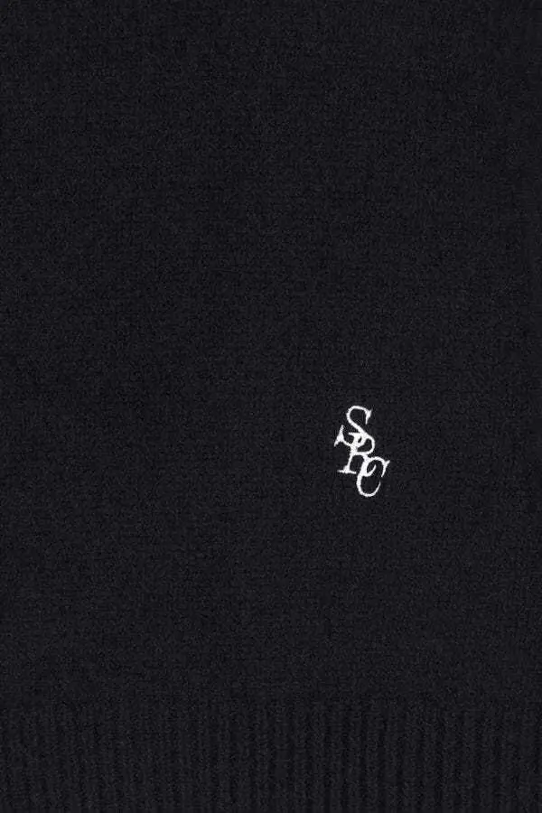 SPORTY  RICH Sporty & Rich Cashmere Jumper With Embroidered Logo