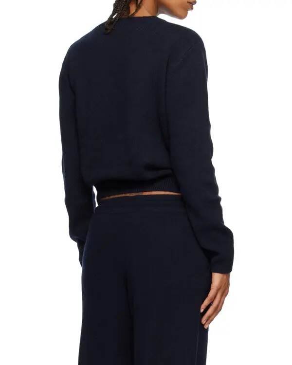 SPORTY  RICH Sporty & Rich Cashmere Jumper With Embroidered Logo