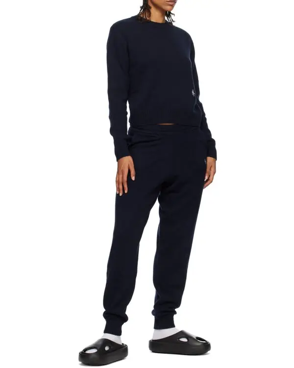 SPORTY  RICH Sporty & Rich Cashmere Jumper With Embroidered Logo