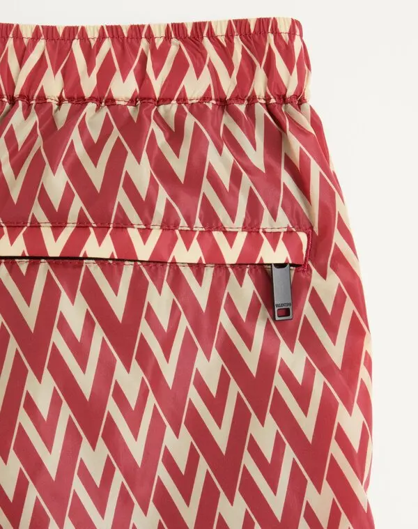 Valentino Garavani Graphic Print Swim Shorts - Pink