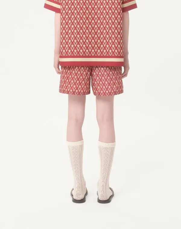 Valentino Garavani Graphic Print Swim Shorts - Pink