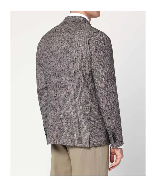 Tagliatore Double-breasted Textured Blazer - Multicolor