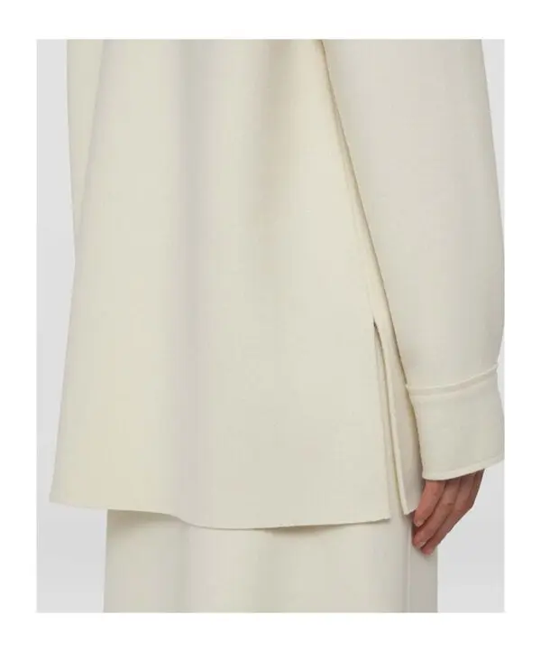 JIL SANDER High-neck Knitted Jumper With Back Slit And Side Slits