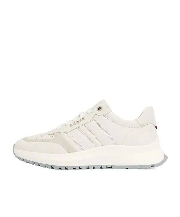 Bally Lace-up Sneakers With Perforated Details - White