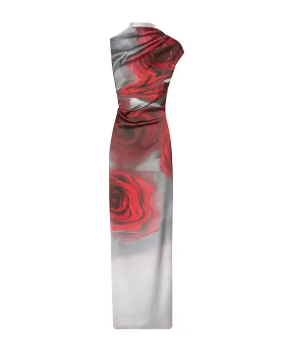 JEAN PAUL GAULTIER Fuzzy Roses" Printed Stretch Dress