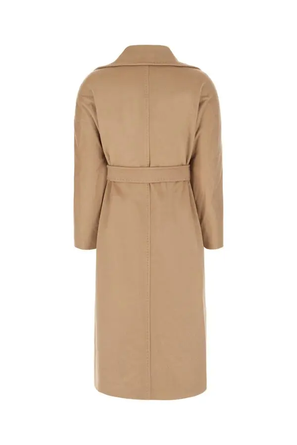Max Mara Long-sleeved Belted Coat