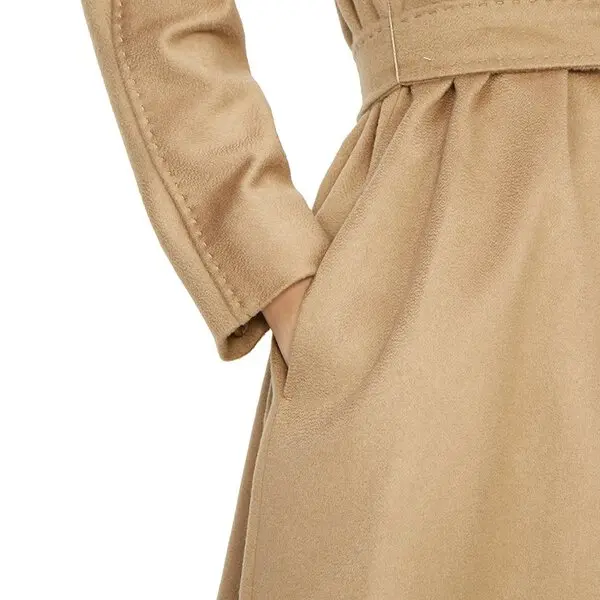 Max Mara Long-sleeved Belted Coat