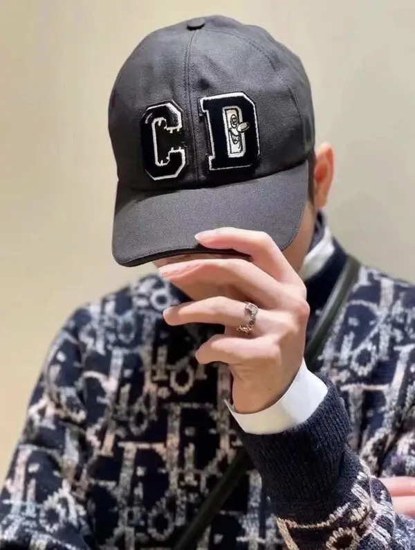 Dior X Kenny Scharf Logo Patch Baseball Cap