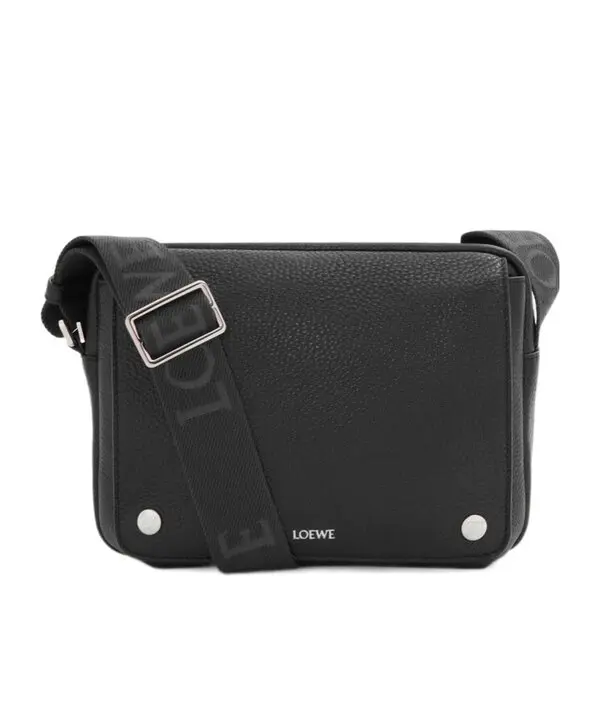 Loewe Medium Pebble Messenger Bag - Black