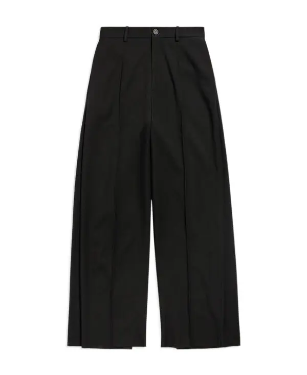 Balenciaga Double Layer Front Wide Leg Trousers