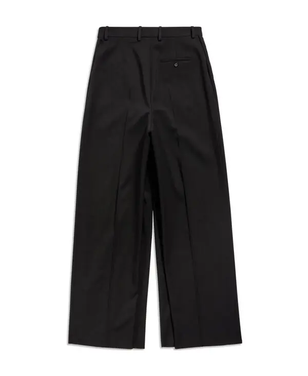 Balenciaga Double Layer Front Wide Leg Trousers