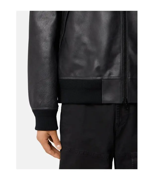 Stone Island Logo Detail Hooded Bomber Jacket