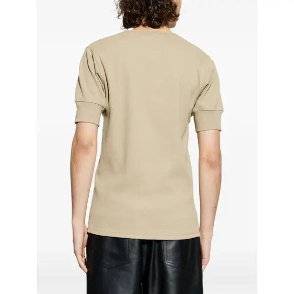 LEMAIRE Ribbed Henley Top - Sage