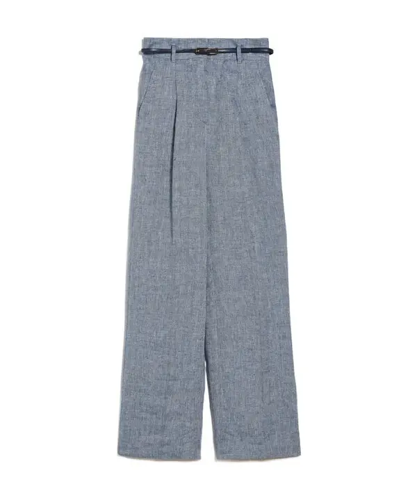 Max Mara Herringbone High-waist Trousers