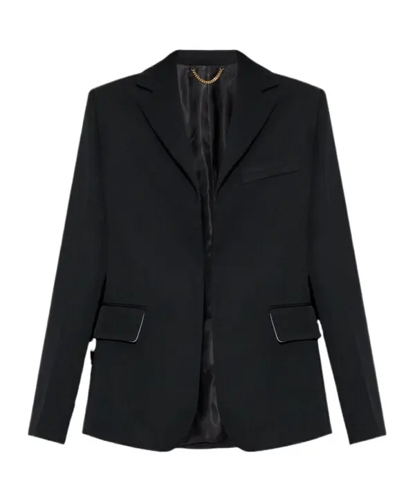 Victoria Beckham Long Sleeved Tux Blazer - Black