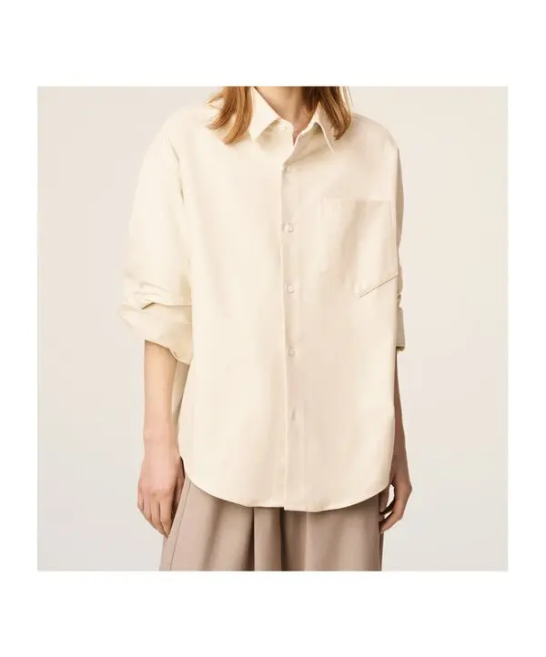 AMI Paris Embossed De Coeur Boxy Shirt