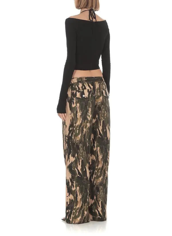 DION LEE Mobius Layered Long-sleeve Top - Black