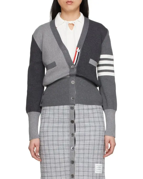 Thom Browne 4-bar Colour Block Cardigan