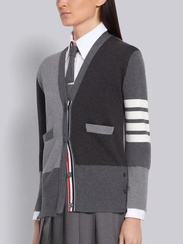 Thom Browne 4-bar Colour Block Cardigan