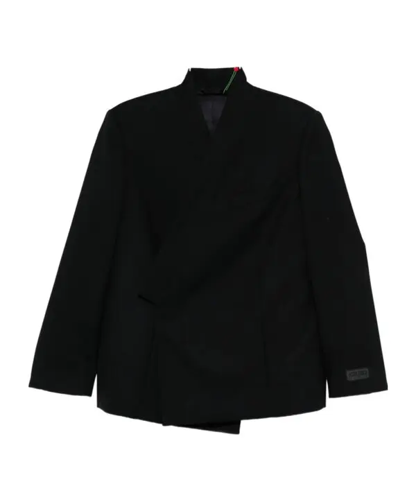 Kenzo Wool Jacquard Kimono Blazer