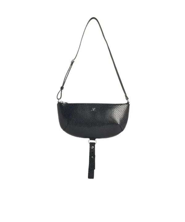 COURREGES Courrges Holy Eclipse Viper Shoulder Bag - Black