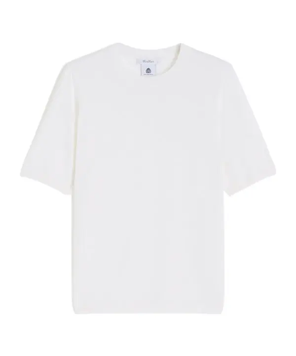 Max Mara Gerico Short-sleeved Knitted Jumper - White