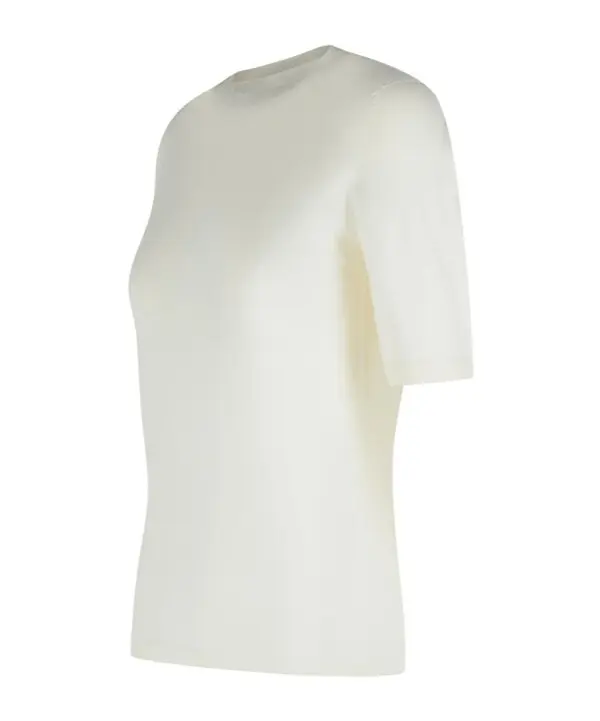 Max Mara Gerico Short-sleeved Knitted Jumper - White