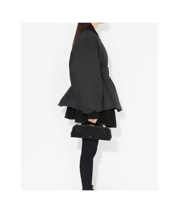 Alaïa Belted Zip-up Bomber Jacket