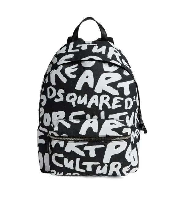 Dsquared2 Logo Print Backpack - Black