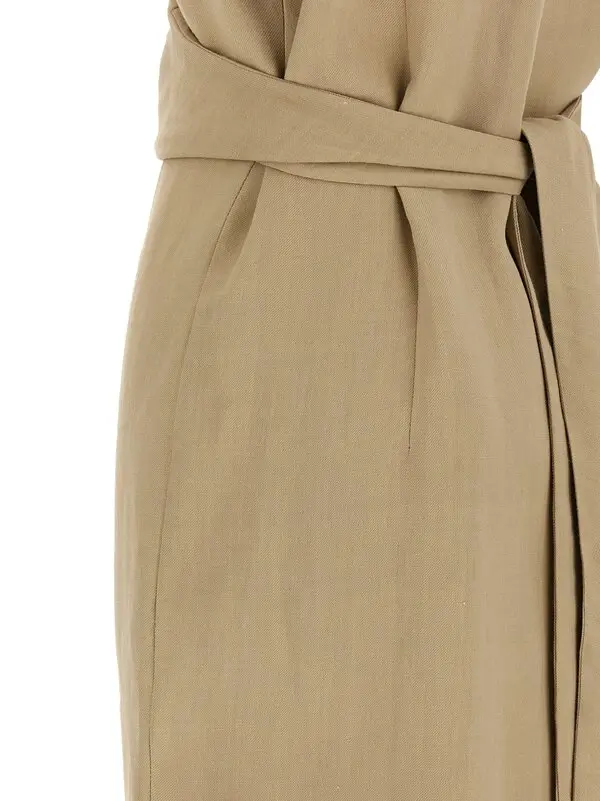 Brunello Cucinelli V-neck Short Sleeve Dress