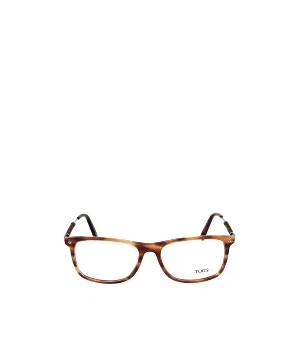 TOD'S Rectangular Frame Eyeglasses - Brown