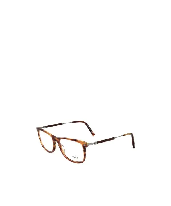 TOD'S Rectangular Frame Eyeglasses - Brown