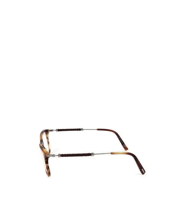 TOD'S Rectangular Frame Eyeglasses - Brown