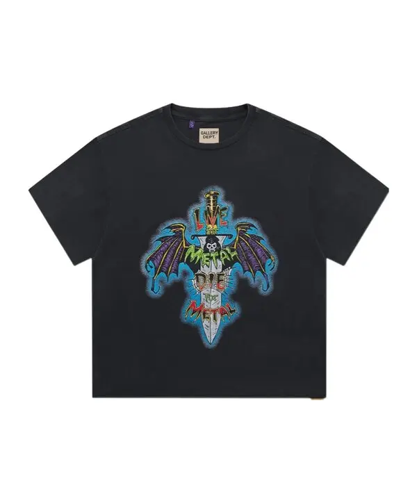 GALLERY DEPT. Live For Metal T-shirt - Black