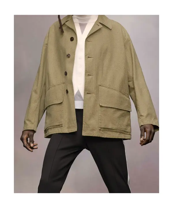 MAISON MARGIELA Cotton Caban Jacket - Sand