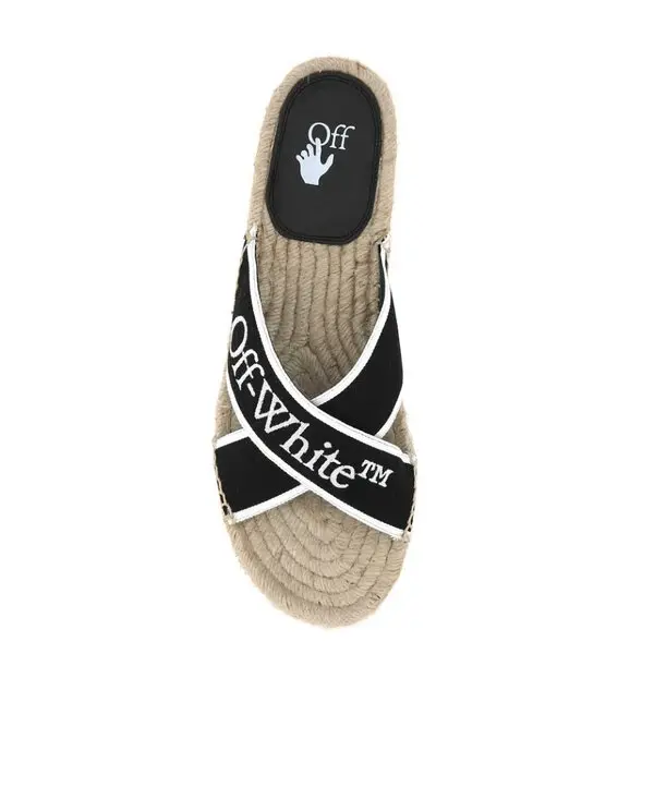 Off-White Crisscross Espadrille Sandals