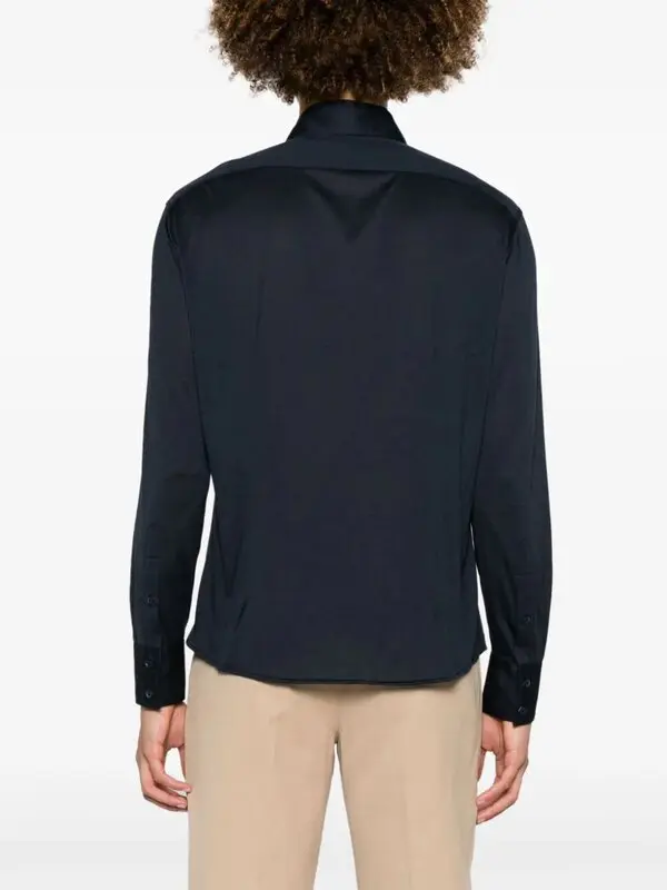 Brunello Cucinelli Button-up Long-sleeved Shirt - Black
