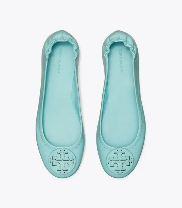 Tory Burch Minnie Travel Ballet Flats - Blue
