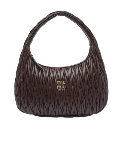 Miu Miu Logo Handbag - Black
