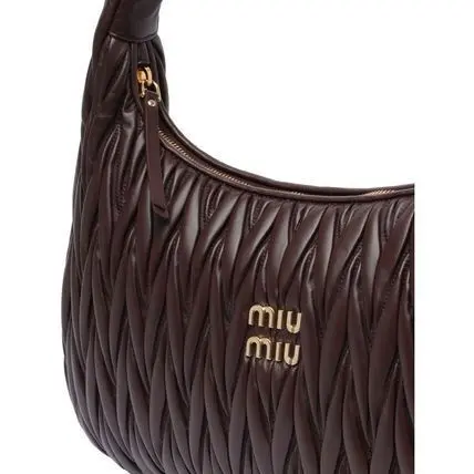 Miu Miu Logo Handbag - Black