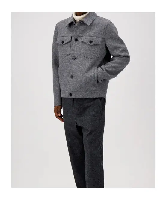 Harris Wharf London Single-breasted Wool Jacket - Grey